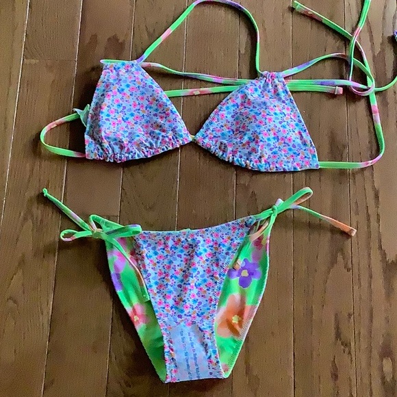 LoveShackFancy | Swim | New S Bottom Xs Top Floral Bikini Set With ...